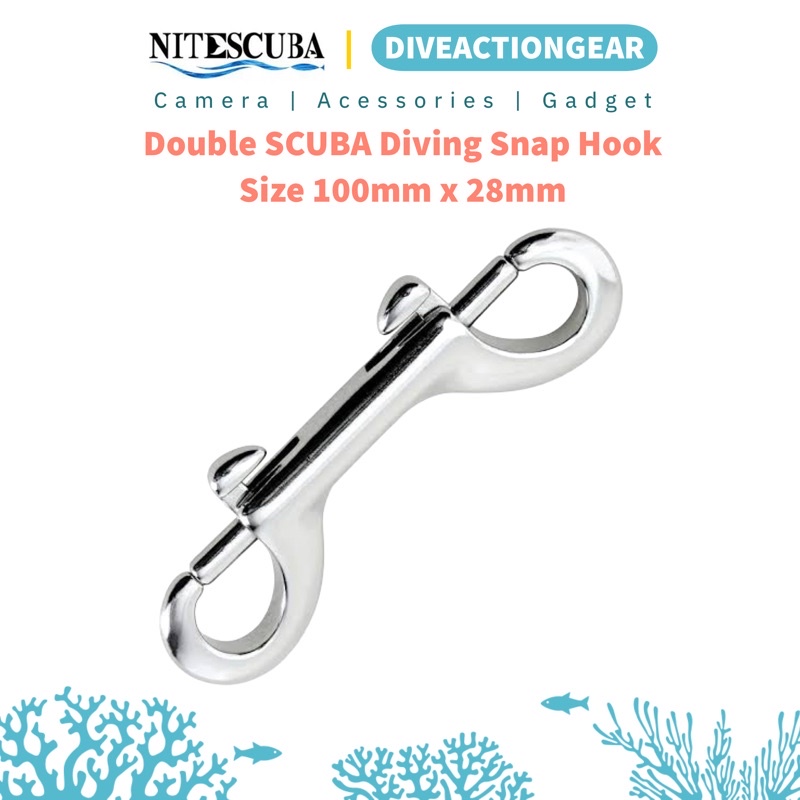 NiteScuba Double Scuba Diving Snap Hook ขนาด 100mm x 28mm | Shopee Thailand