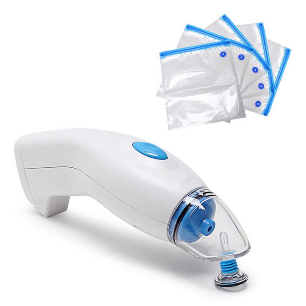 Portable Handheld Food Saver Plastic Packaging Machine Electric Vacuum ...