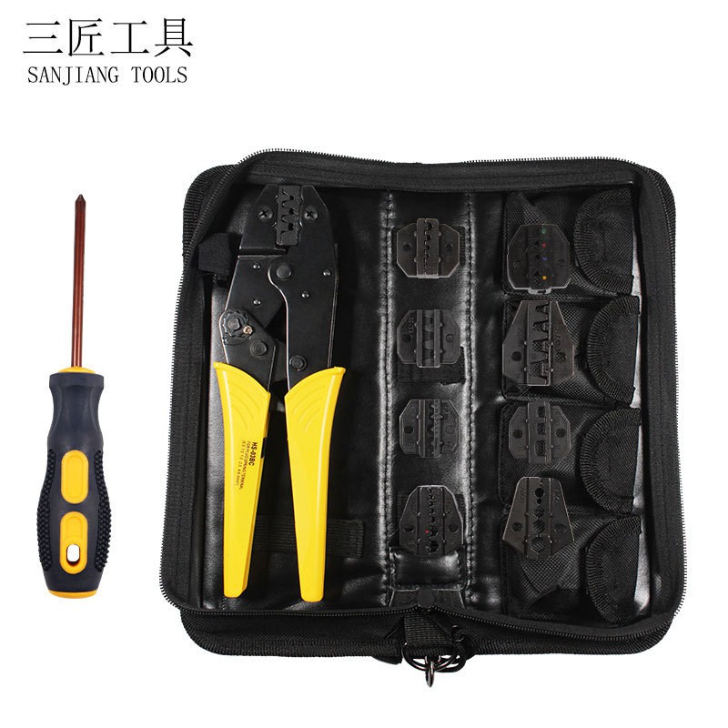 JY HS-03BC คีมย้ำสายไฟ 10 in 1 Multi-jaw Oxford Pack Crimping Pliers ...
