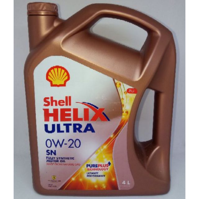 Shell Helix Ultra 0w-20 สังเคราะห์แท้ 100% สูตรใหม่ล่าสุด | Shopee Thailand
