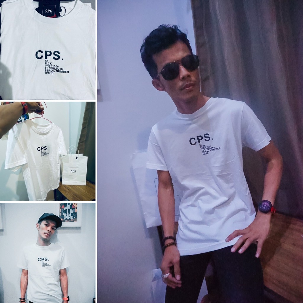 เสื้อยืด CPS cotton 100% มือ1 size Mแขนกุด สีขาว - rontritara - ThaiPick