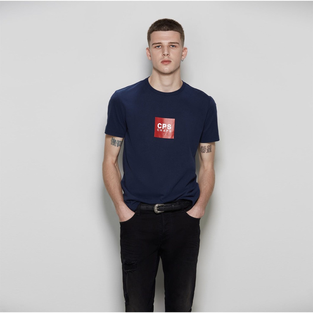 เสื้อยืดคอกลม CPS RED LOGO TEE | Shopee Thailand