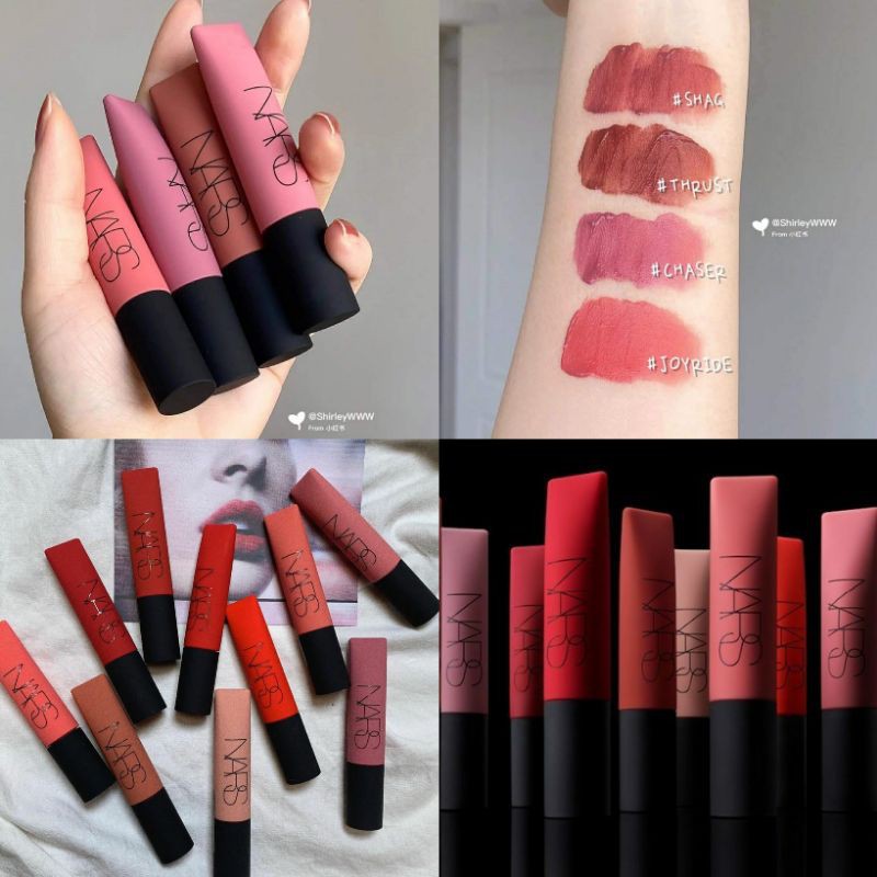 ฉลากไทย NARS Air Matte Lip Color (Limited Edition) สี Joyride / Pin Up / Thrust / Chaser **ผลิต ...