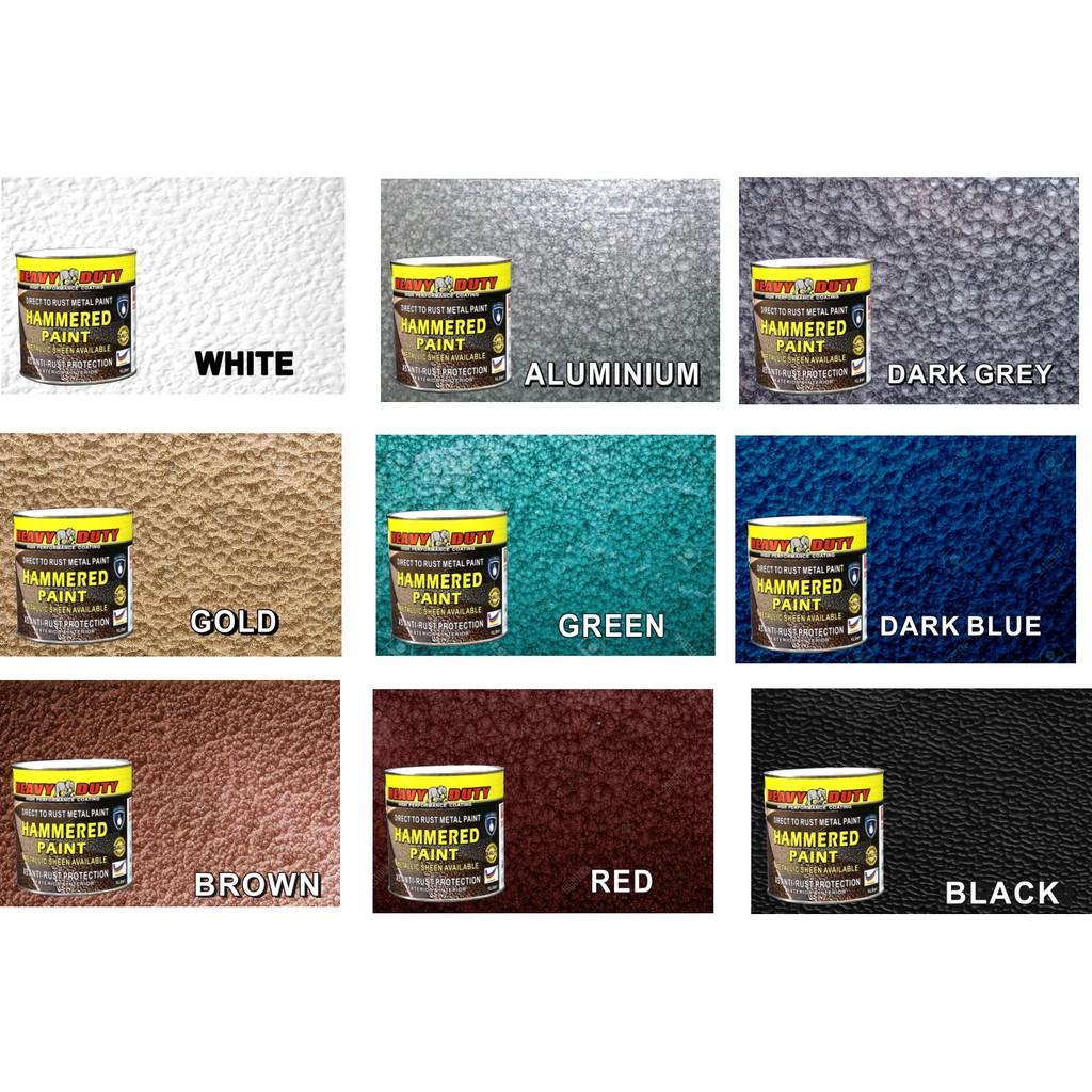 【Starting】1L ( 1 LITER ) HAMMERED PAINT ( METALLIC PAINT HEAVY DUTY ...