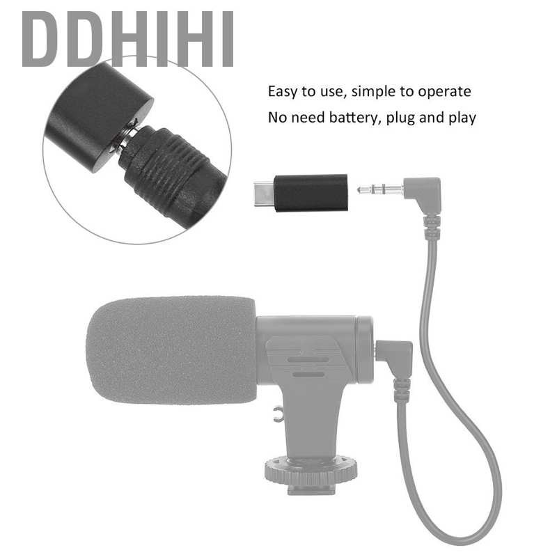 Ddhi อะแดปเตอร์ไมโครโฟนขนาด 3 . 5 มม . สําหรับ Insta 360 One R ...