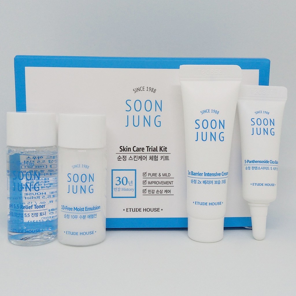 ตัวทดลอง Soon Jung Skin Care Tester Set (4 pcs ) แบบซอง ให้คุณดูแลผิว ...