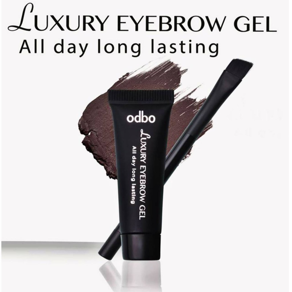 (กันน้ำชัวร์ติดทนนาน) ODBO Luxury Eyebrow Gel All Day Long Lasting - ranbancream - ThaiPick