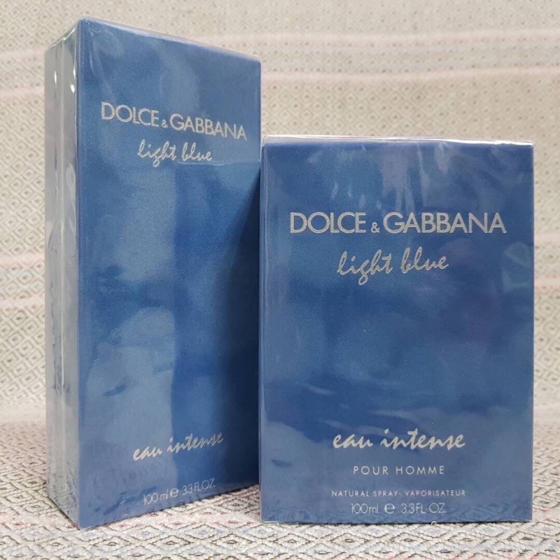 D&G Light Blue Intense 100ml กล่องซีล | Shopee Thailand