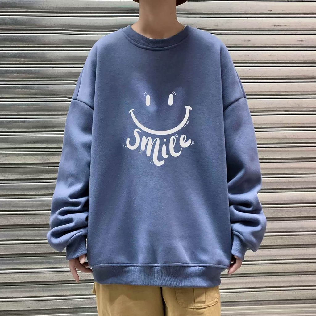 Boys Sweatshirt Mens Loose Smiley Face Youth Multicolor Top Clothes ...