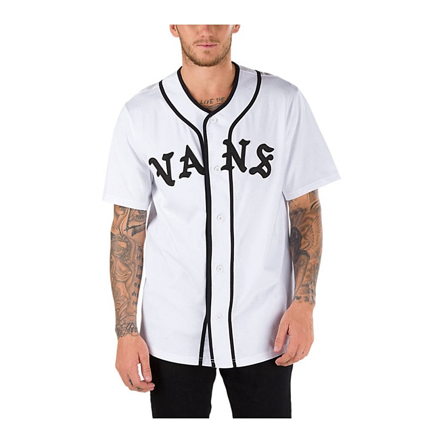 [โค้ด PFRXJQ ลด 15%] Vans เสื้อแฟชั่น INFIELD BASEBALL JERSEY ของแท้ ...