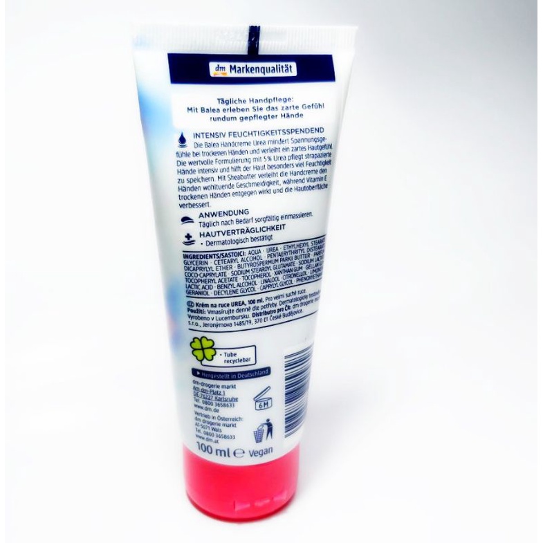 ครีมทามือ ผสม UREA 5% Balea Hand Cream ครีมบำรุงมือ Balea Cream ครีมผิว ...