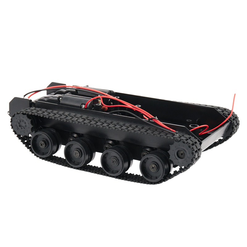 Rc Tank Smart Robot Tank Car Chassis Kit Rubber Track Crawler For ...