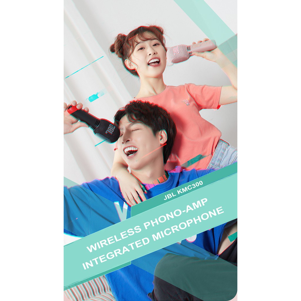 JBL KMC 300 Wireless Bluetooth Karaoke Microphone KMC300 ไมโครโฟน ...