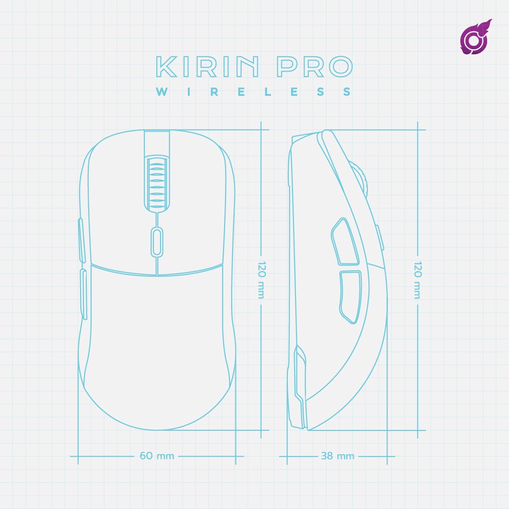 LOGA Kirin PRO wireless R1 R2 gaming mouse - logathailand - ThaiPick