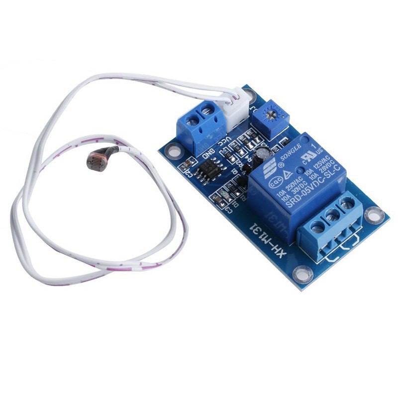12V Light Control Switch Photoresistor Relay Module Detection Sensor XH ...
