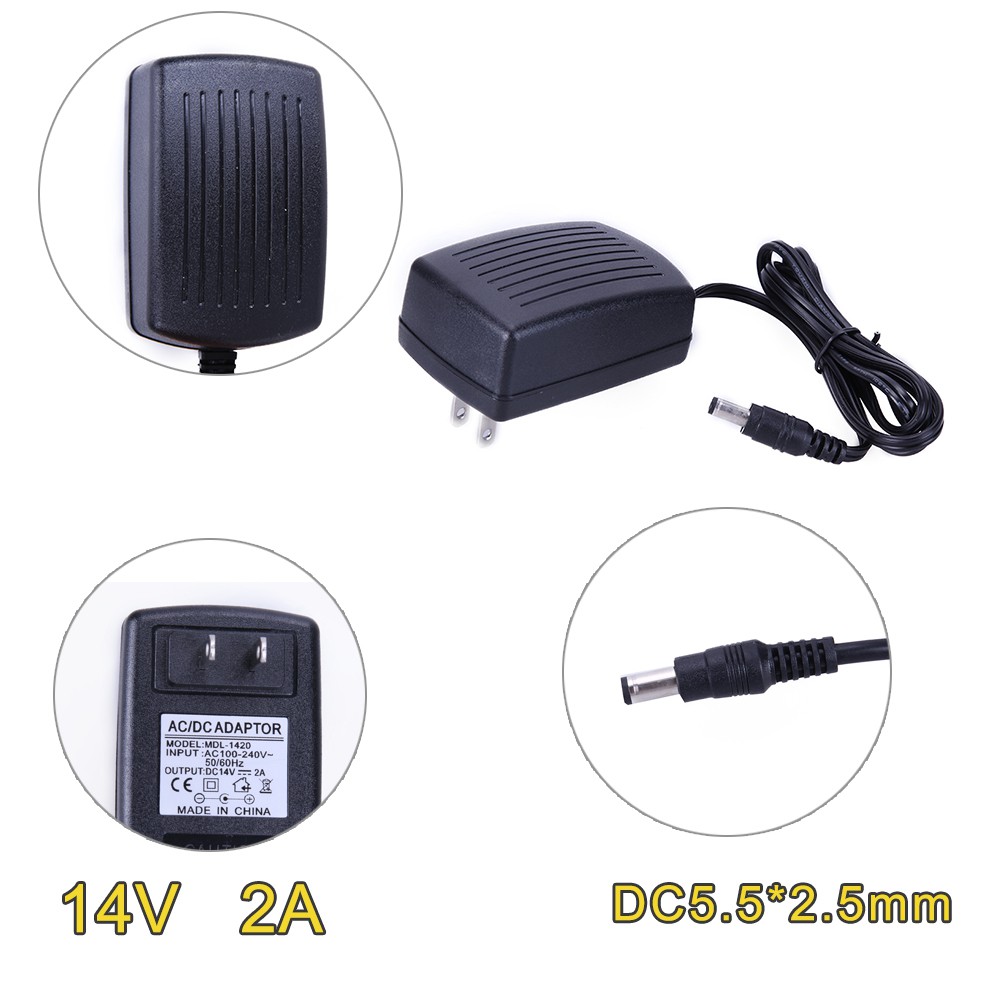 DC 14V 2A Adapter AC to DC อะแดปเตอร์แปลง 5.5 x 2.5 mm UK US EU AU - electronicmall01.th - ThaiPick