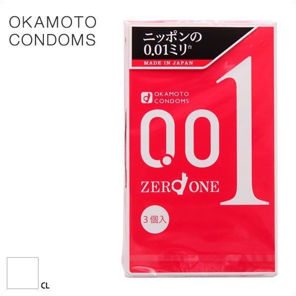 Okamoto 001 Zero One L Size ถุงยางอนามัย โอกาโมโต้ 001 / 1 กล่องบรรจุ 3 ...