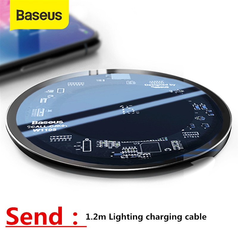 Shopee MallBaseus 15W Qi Wireless Charger for iPhone XXS Max XR 8 Plus ...