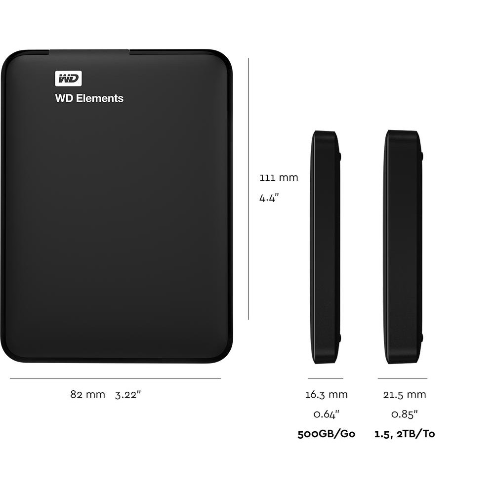 Western Digital HDD 2 TB External Harddisk 2 TB รุ่น Elements USB 3.0 ...