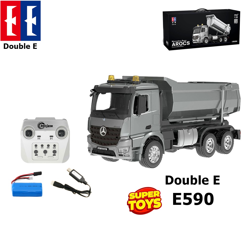 รถดัมพ์ E590-003 รถดั้ม Mercedes-Benz Double Eagle ระบบเซอร์โว รถสิบล้อดั้มเหล็ก Dump Truck รถ ...