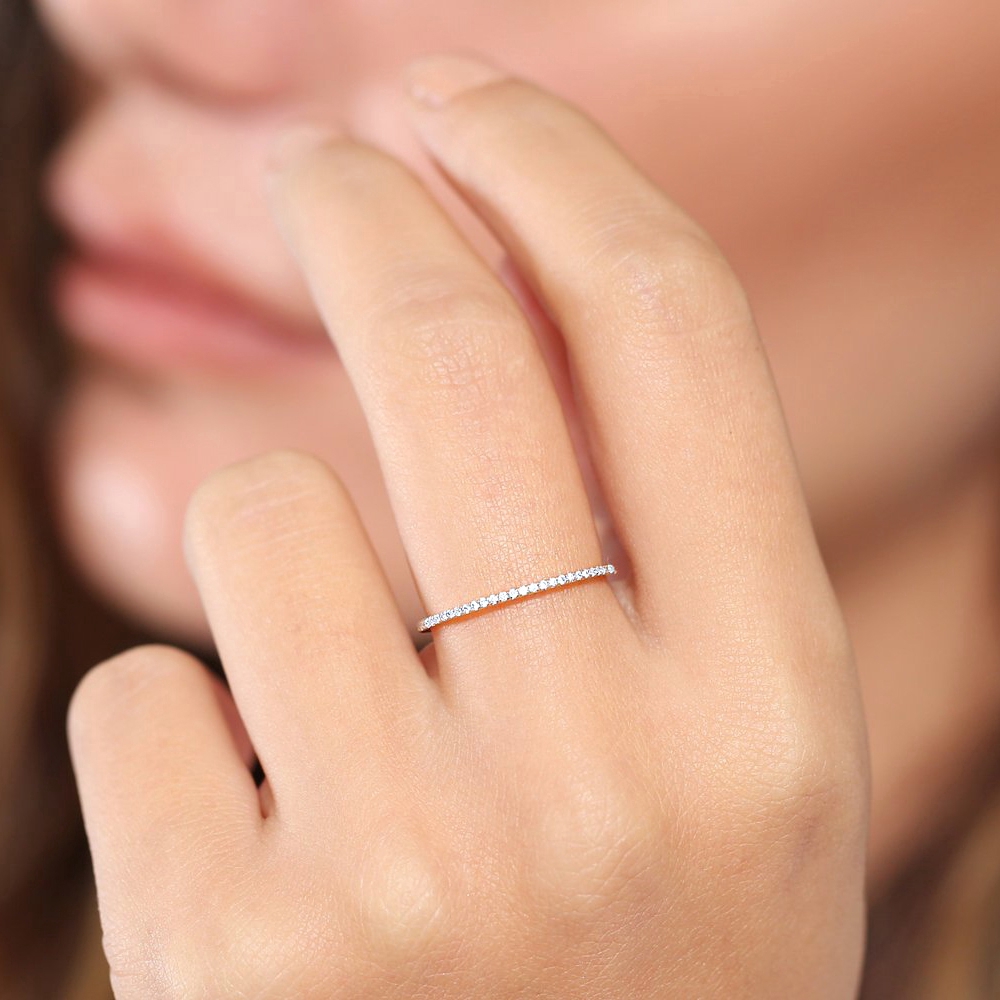 ZHOUYANG Micro Pave Cubic Zirconia แต่งงาน / เครื่องประดับแหวนหมั้น Rose Gold สีแฟชั่นแบรนด์ ...