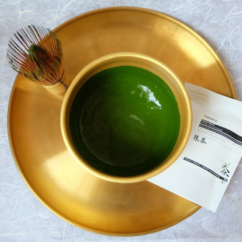 แถมฟรีuji organic แปรงชงชา พลาสติก เรซิ่น ฉะเซน ฉะเซ็น แปรงตีชา chasen ...