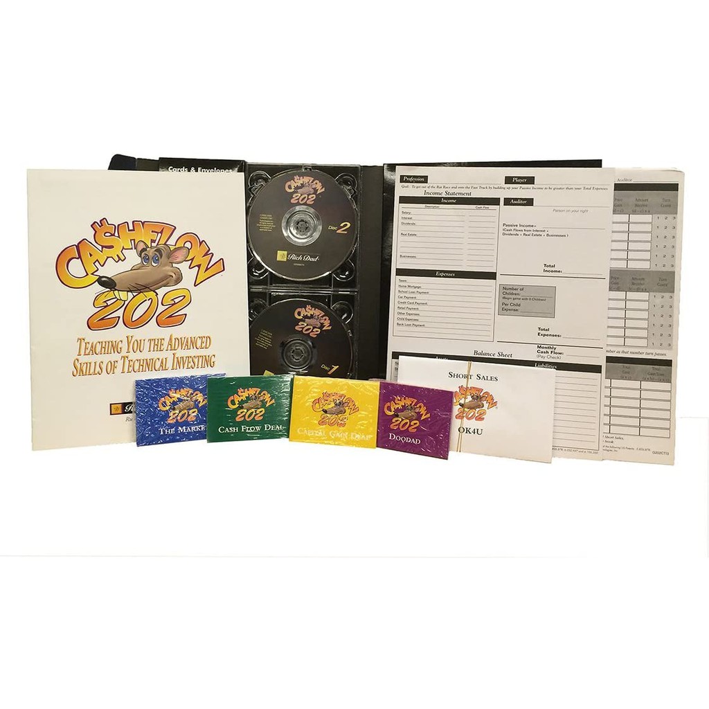 Cashflow 202 Board Game - Rich Dad Poor Dad Robert Kiyosaki Game Robert ...