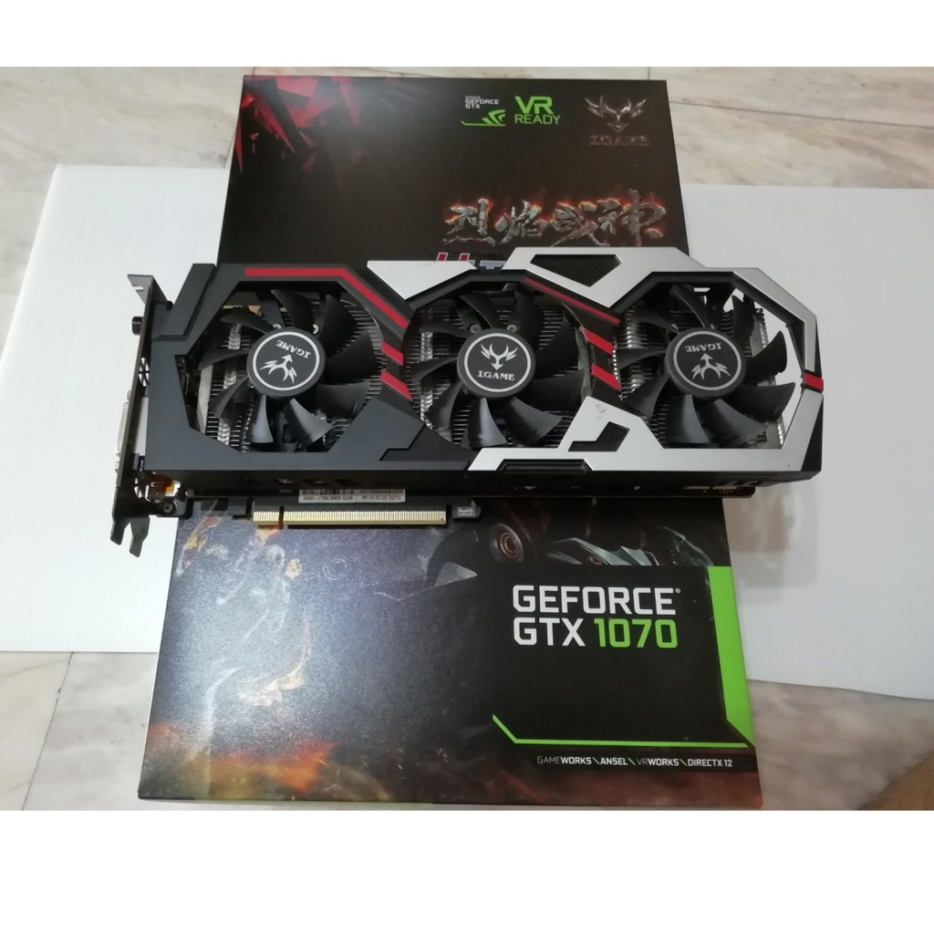 Colorful GeForce iGame GTX 1070 U-TOP-8G มือสองประกัน WPG 09/2020 ...