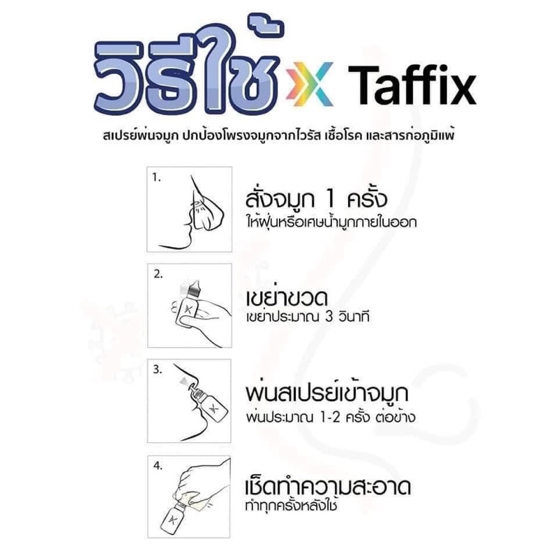 พร้อมส่งTaffix sprayสเปรย์พ่นจมูกของแท้ 100 (Exp.052025) ล็อตใหม่ล่าสุด ...