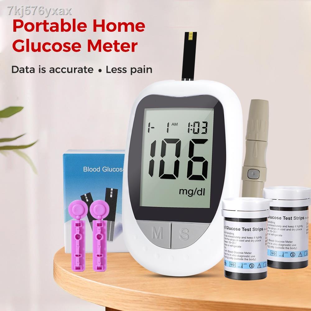 Glucometer Set Blood Sugar Monitoring Kit Blood Glucose Monitor with 25 ...