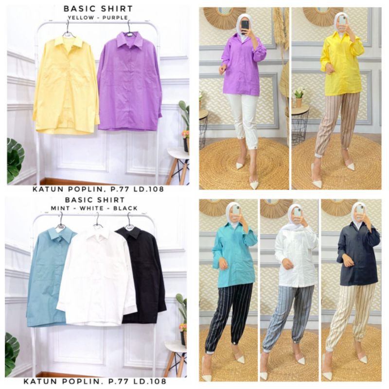 เสื้อเชิ้ต Basic Shirt สําหรับสตรี - imasrosmiati88.th - ThaiPick