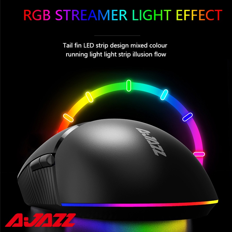 AJAZZ I309Pro Light Weight Mouse Wireless 2.4Hz Dual-mode RGB Mouse ...