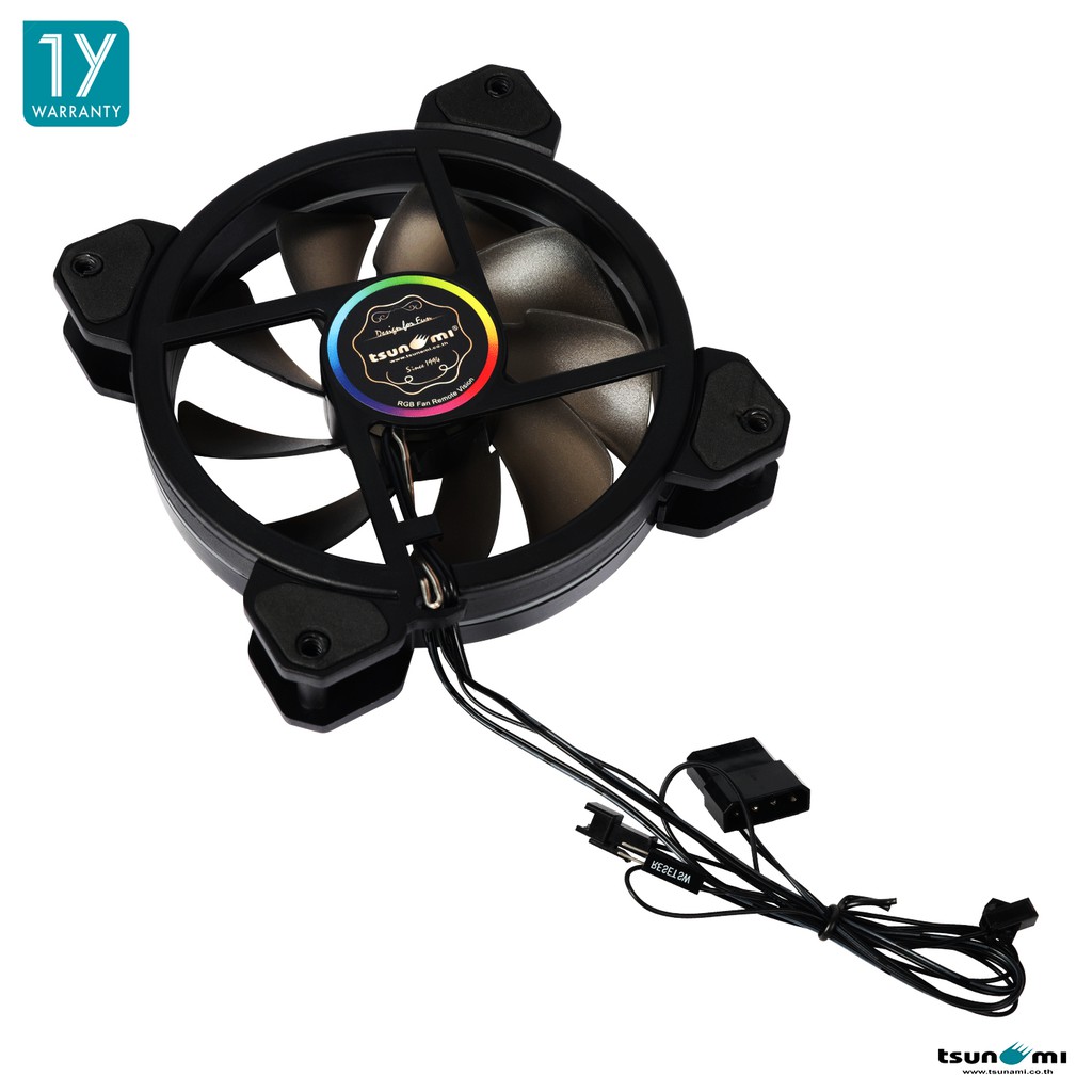 พัดลมระบายความร้อน Tsunami Tron Series cRGB Cooling Fan X5 (รับประกัน ...