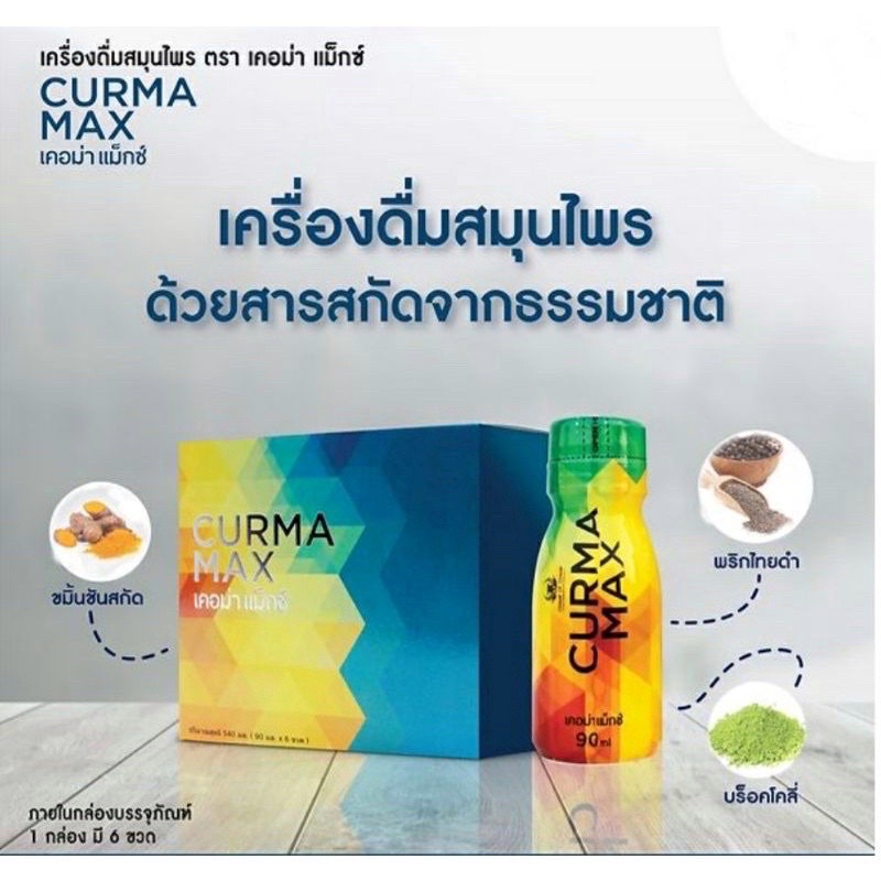 เครื่องดื่มสมุนไพรขมิ้นชันนาโน CURMA MAX เคอม่าแม็กซ์ บรรเทาอาการกรดไหล ...