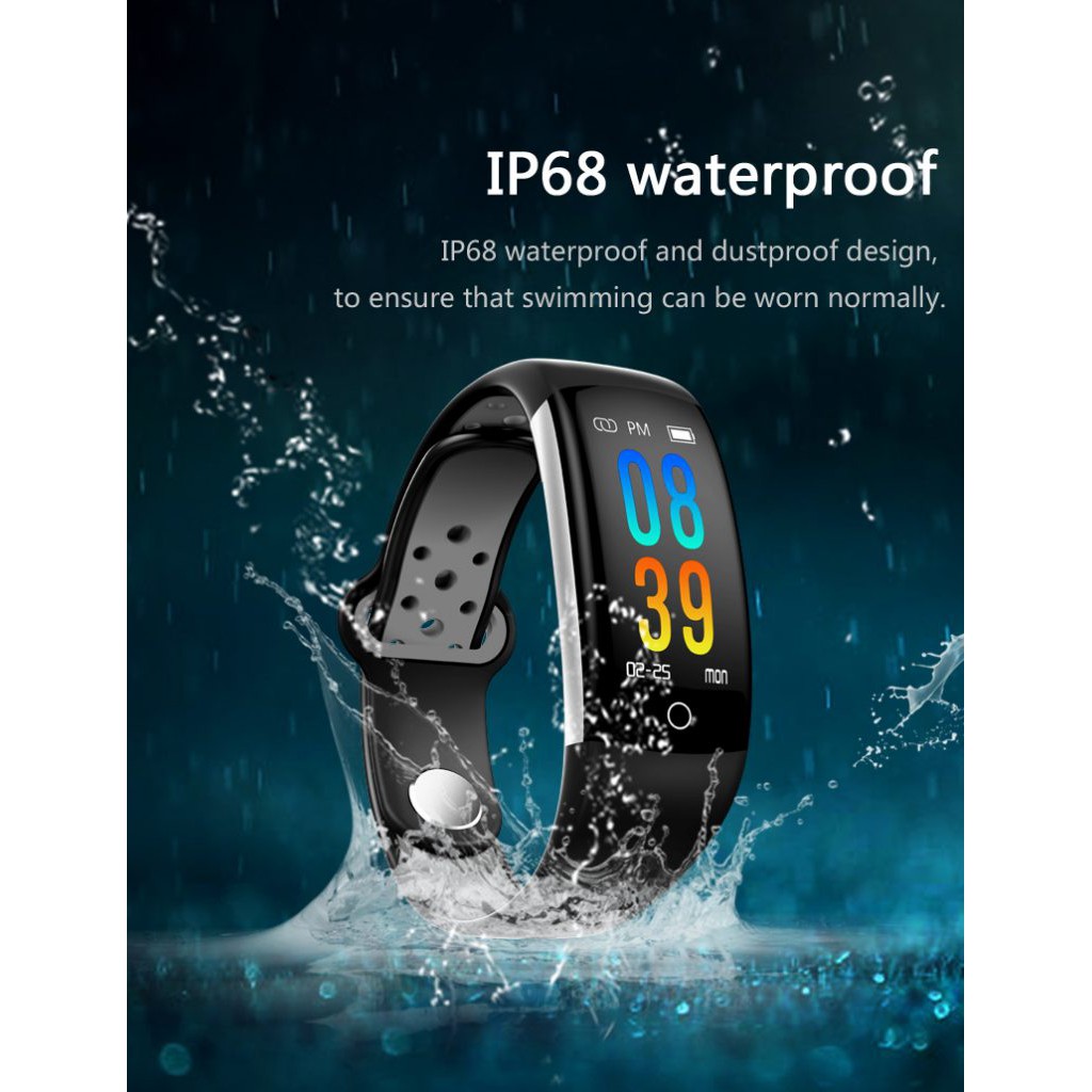 Sale กระหน่ำ นาฬิกาเพื่อสุขภาพ สายรัดข้อมืออัจฉริยะ Q6-SMART BRACELET ...