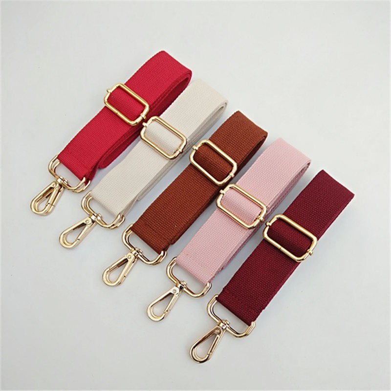 canvas cloth Solid Color bag strap belt 3.8cm wide replace Shoulder ...
