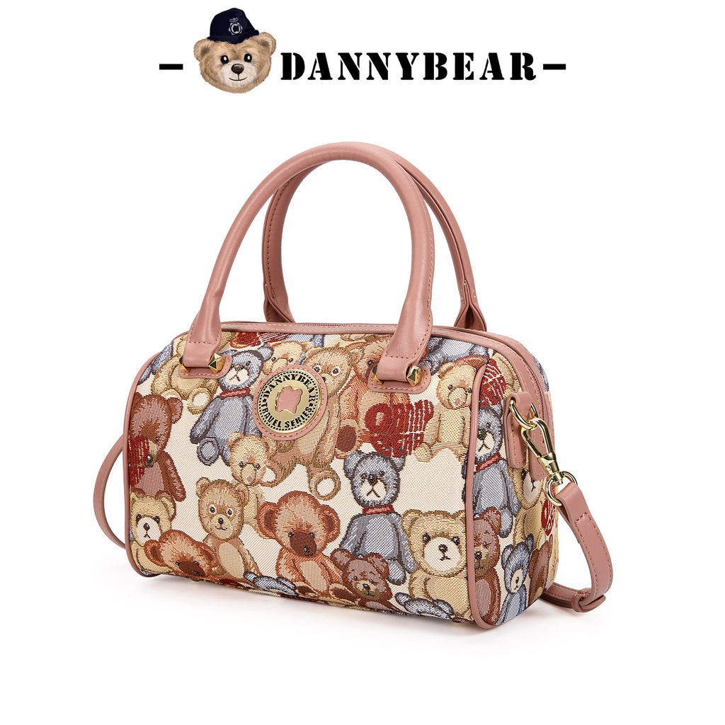 Danny Bear กระเป๋าถือสตรีกระเป๋าถือกระเป๋าสะพายบอสตันลำลองหมีผ้ากระเป๋า ...