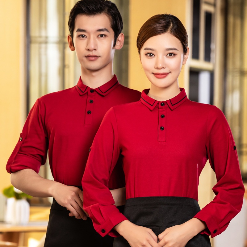 Jinrui Professional Custom-Made Clothing Long-Sleeved t-Shirt Waiter ...