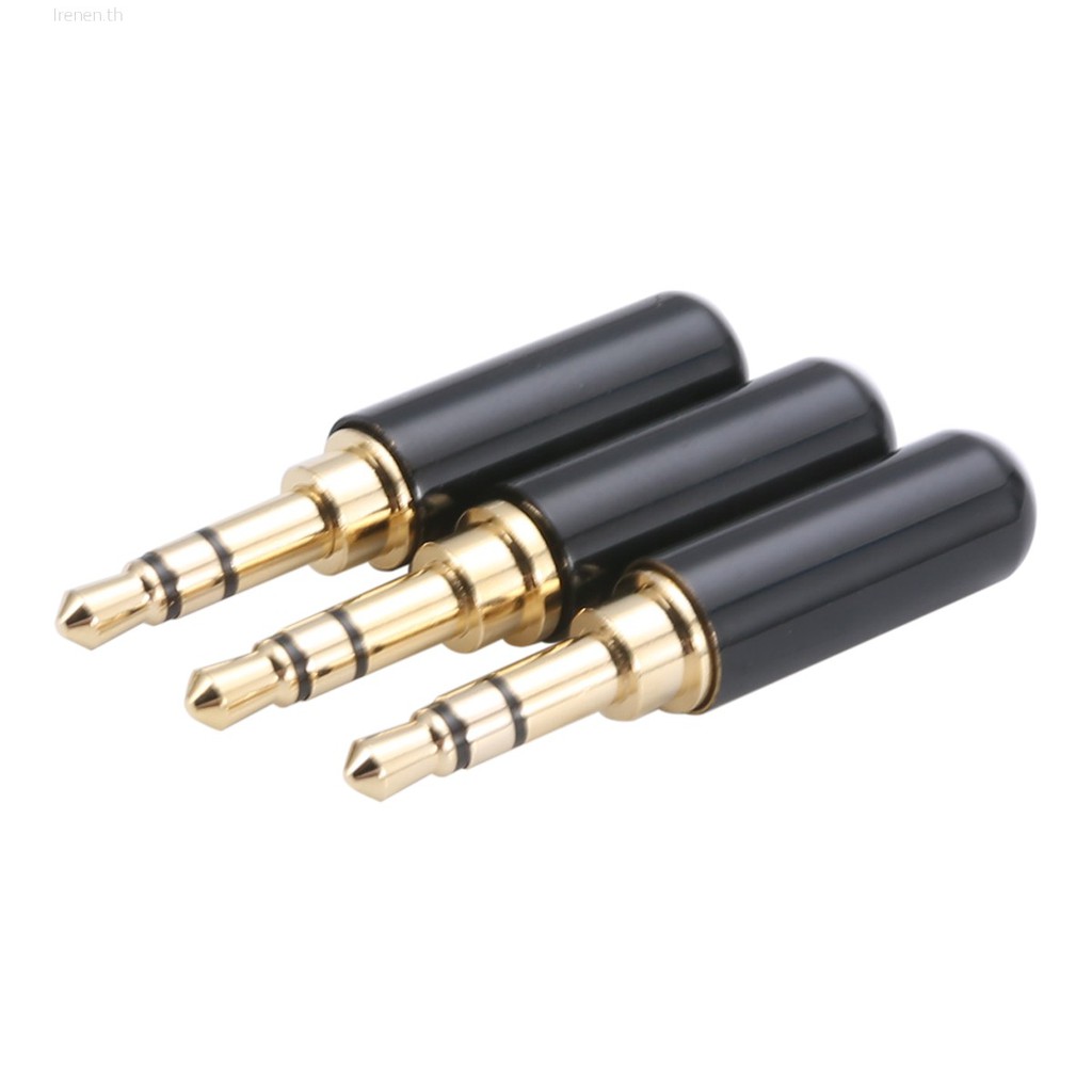 Irenen????3pcs 3.5mm 3 Pole Male Jack Plug Stereo Audio Headphone ...