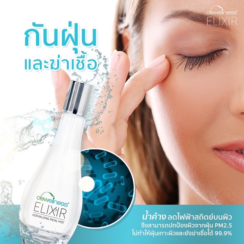 พร้อมส่ง️สเปรย์น้ำค้าง ฆ่าเชื้อสิว เติมน้ำให้ผิว ล็อคเมคอัพ DEWellness Normalizing Facial Mist ...