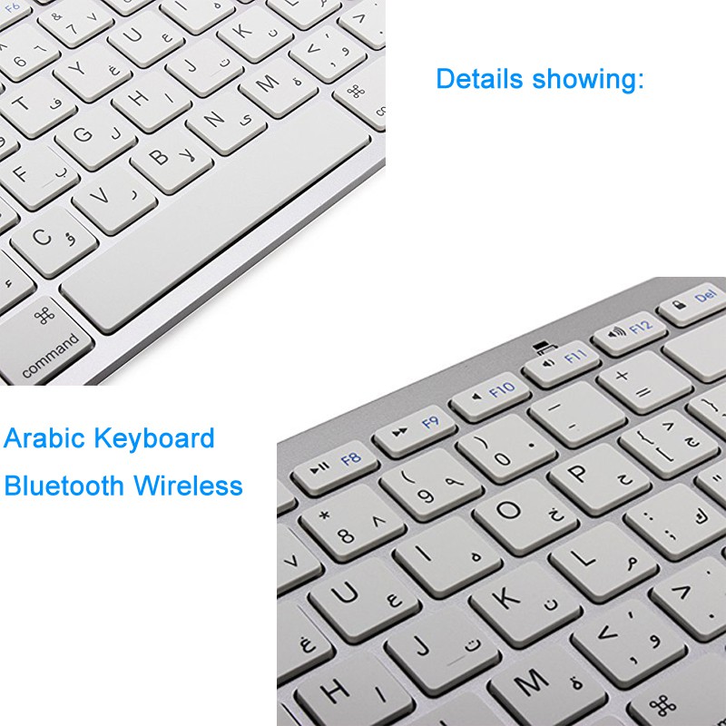 Wireless Keyboard Bluetooth 3.0 Korean Keyboard Arabic For IOS Andriod ...