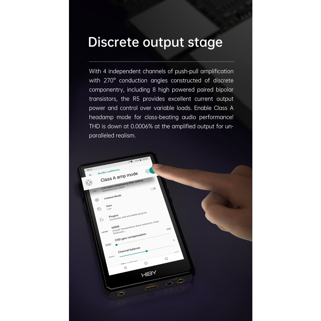 Hiby R5ii (R5 Gen2) รับประกันศูนย์ไทย เครื่องเล่นพกพา Amplifier คลาส A รองรับ MQA - indygadget ...