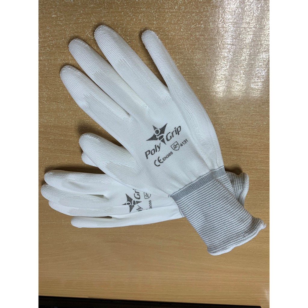 ถุงมือ PU GLOVE ยี่ห้อ POLYGRIP | Shopee Thailand