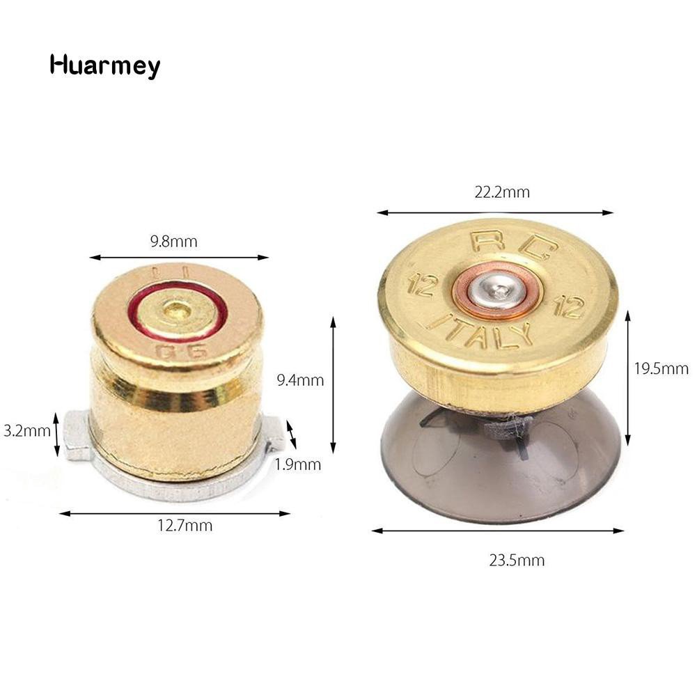 xlqP Hu 6Pcs Replacement Metal Bullet Buttons Thumbstick Kit Sony ...