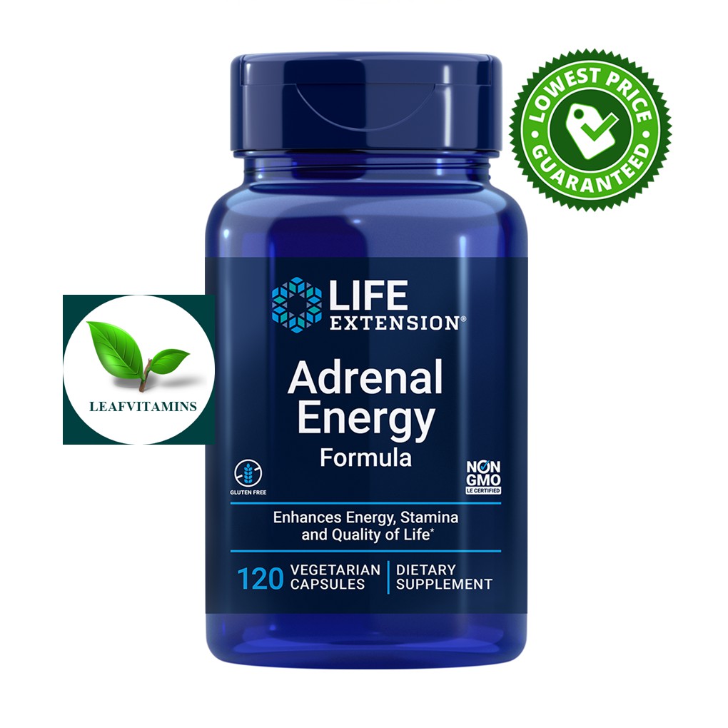 Life Extension Adrenal Energy Formula 120 Vegetarian Capsules ...