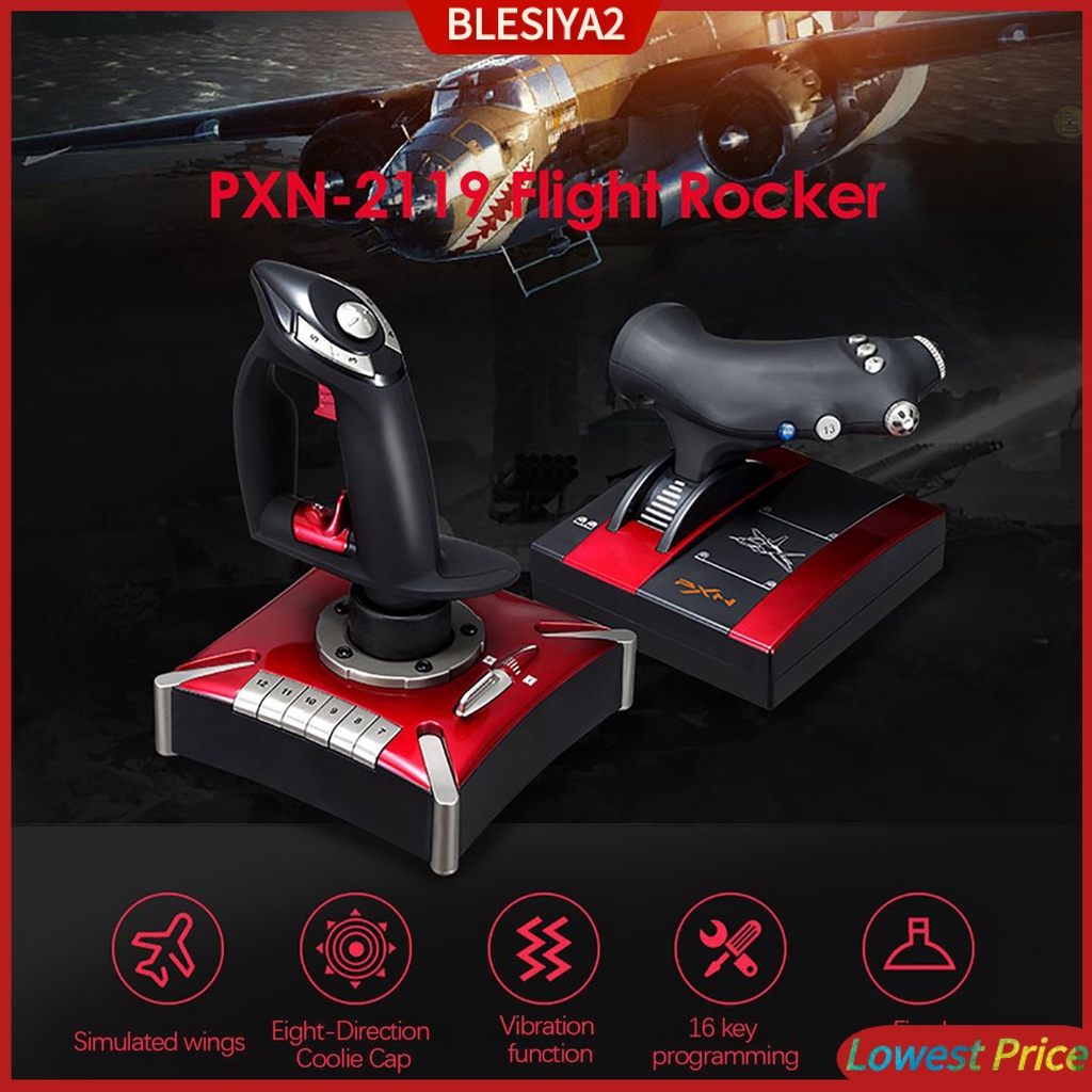 [BLESIYA2] PXN-2119II Flight Stick Joystick Simulator Dual Vibration ...