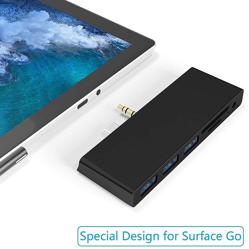 6-In-1 Usb C Surface Go Usb Hub อะแดปเตอร์ฮับ Dongle สําหรับ Surface Go ...