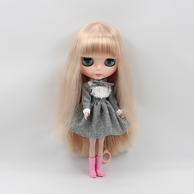 blythe doll clothes เสื้อผ้าตุ๊กตาบลายธ์ gray dress fit for 16 bjd doll ...