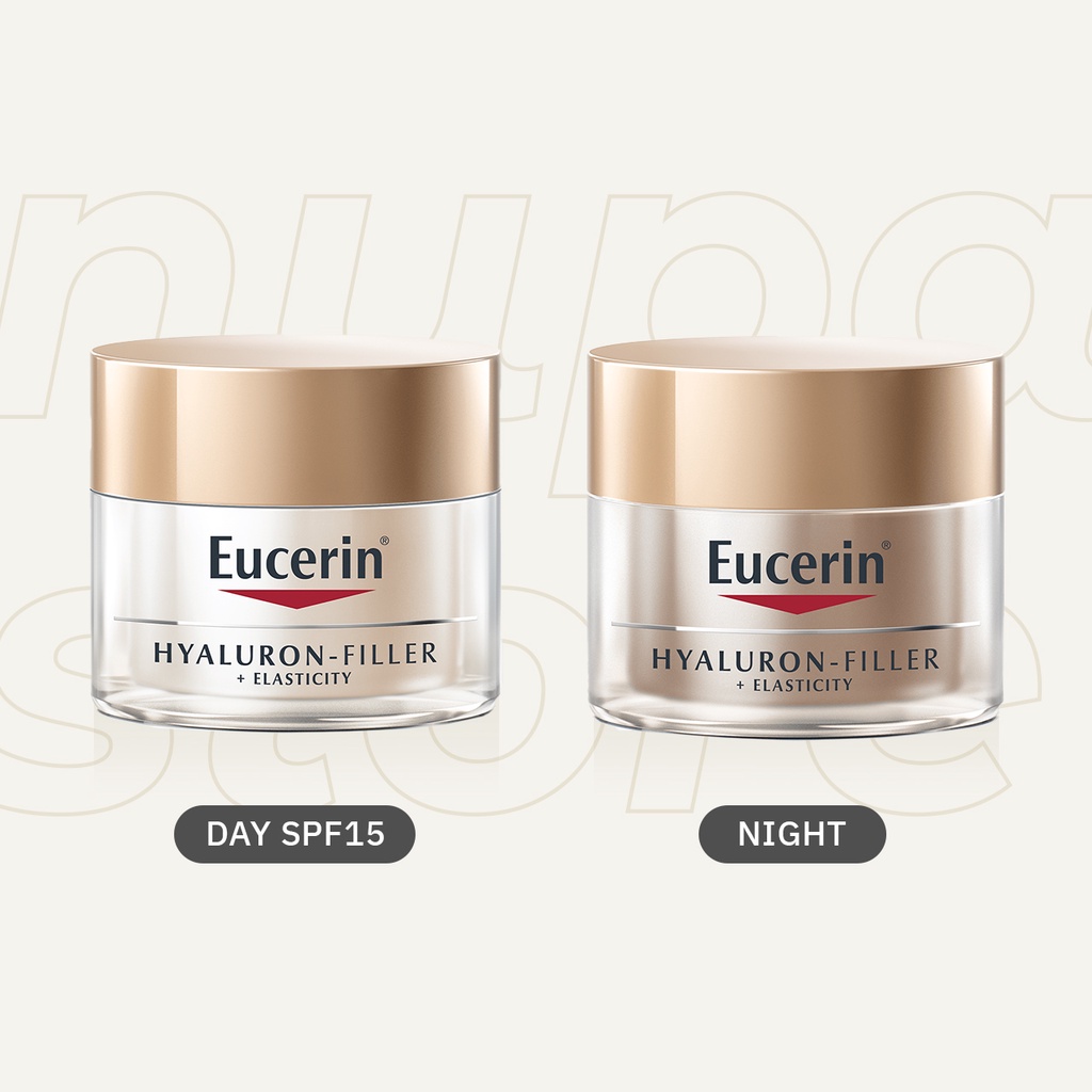 พร้อมส่ง Eucerin Hyaluron-Filler Elasticity Cream Day SPF15 Night - nupa.store - ThaiPick