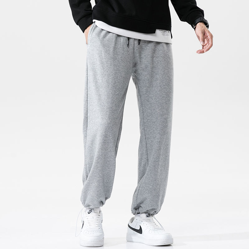 กางเกงกีฬาผู้ชายฤดูใบไม้ร่วงและฤดูหนาวบวกกำมะหยี่เวอร์ชั่นเกาหลีของ ...